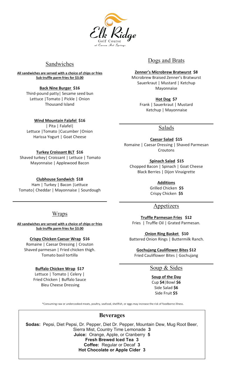 Restaurant - Elk Ridge Golf