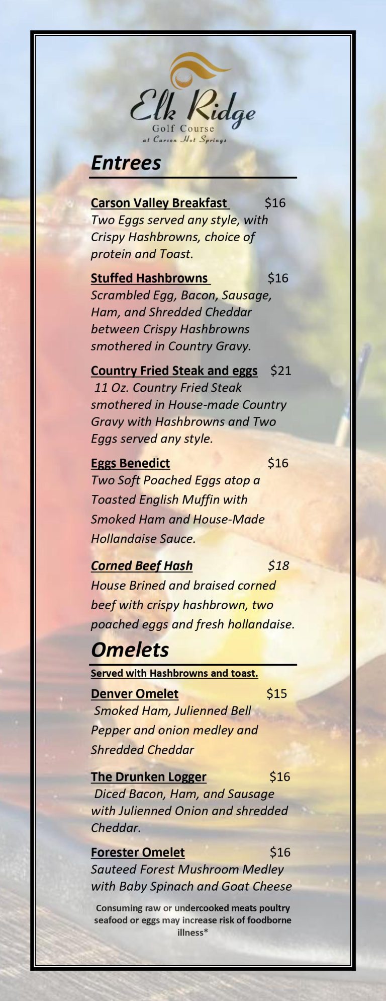 Restaurant - Elk Ridge Golf