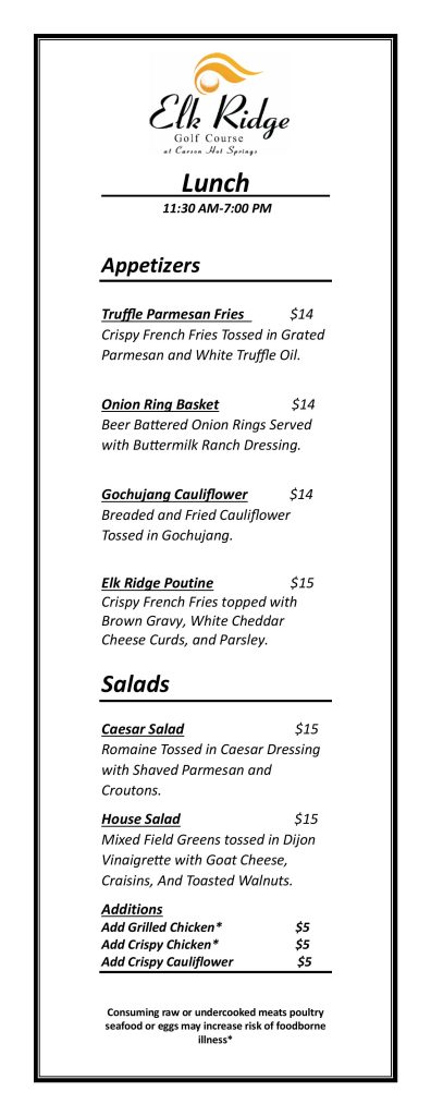 Restaurant - Elk Ridge Golf